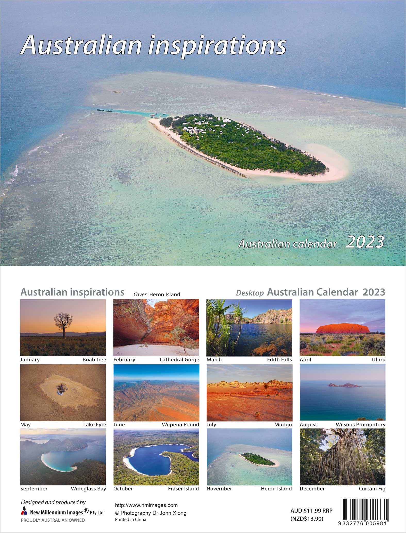 Australia Inspirations - wall calendar 2023 | Babyworth